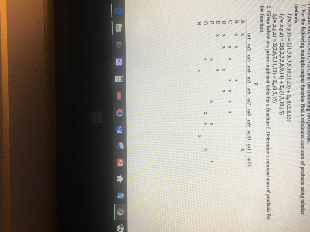 Solved For the following multiple output function find a | Chegg.com