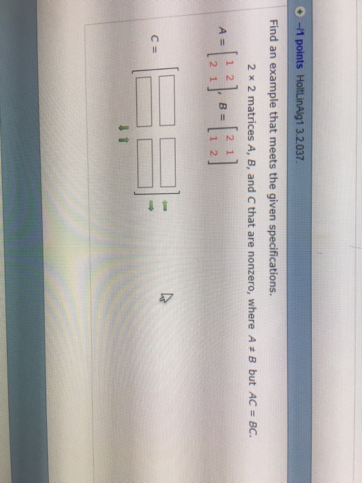 Solved Find an example that meets the given specifications. | Chegg.com
