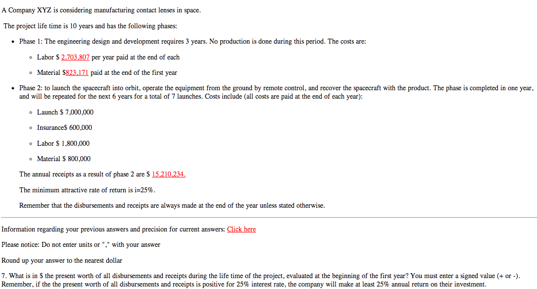 A Company XYZ is considering manufacturing contact | Chegg.com