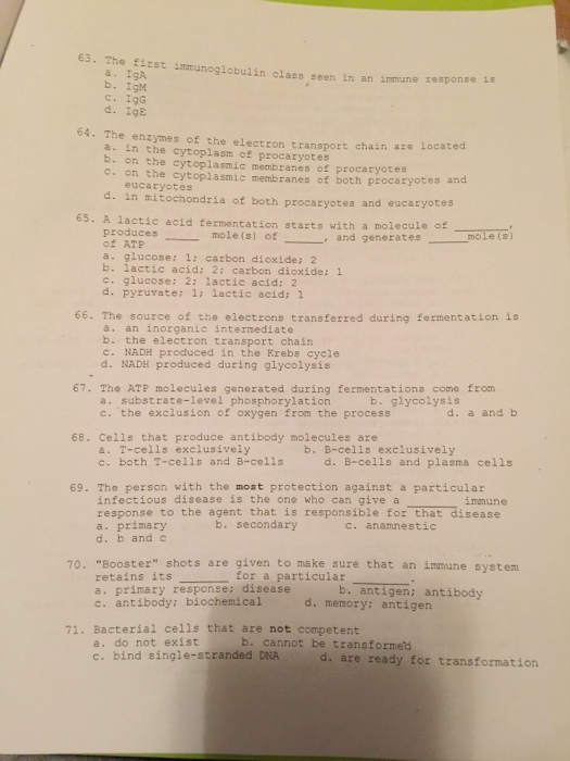 Solved The first immunoglobulin class seen in an immune | Chegg.com