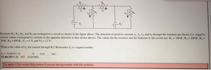 Solved Resistors RI.R2 R3.and R4 are arranged in a circuit | Chegg.com