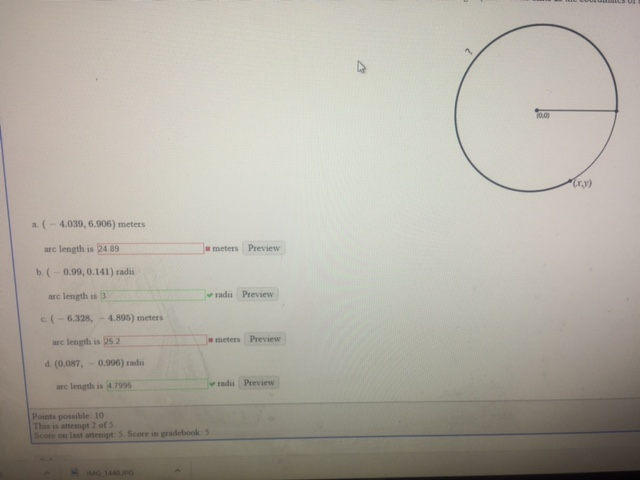 Solved A circle has a radius of 8 meters centered at the | Chegg.com