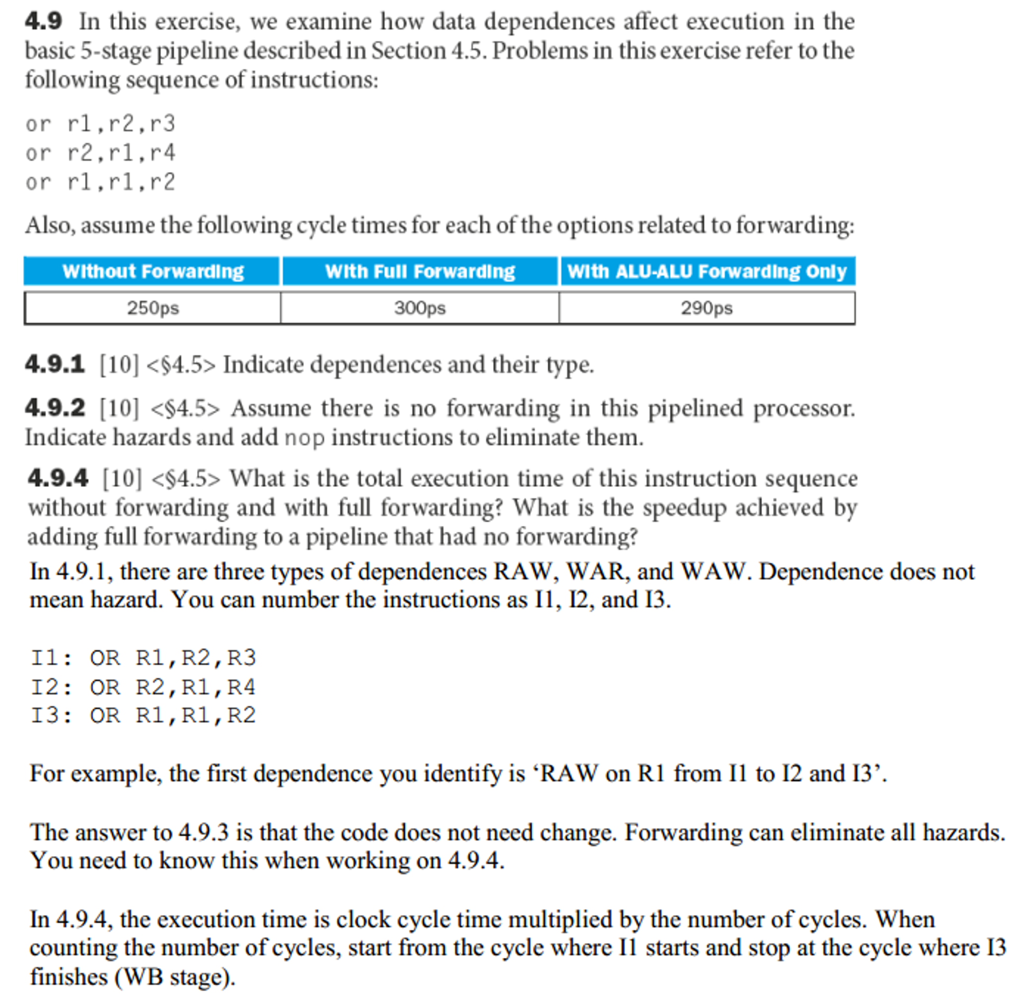 Solved Examine how data dependences affect execution in the | Chegg.com