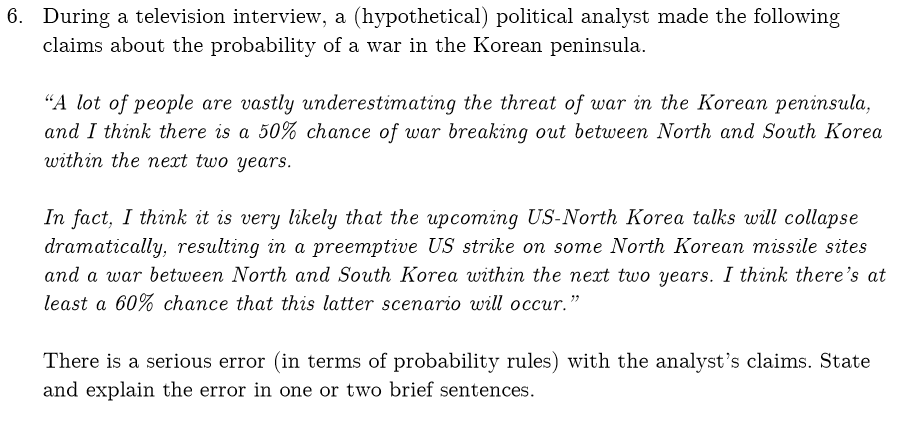 Solved 6. During a television interview, a (hypothetical) | Chegg.com Solved 6. During a television interview, a (hypothetical) | Chegg.com