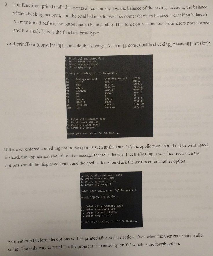 Solved You are asked to develop an application that prints a | Chegg.com