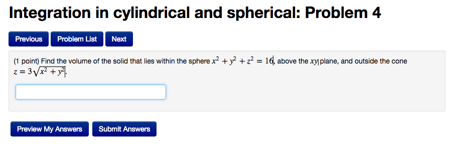 Solved Find the volume of the solid that lies within the | Chegg.com