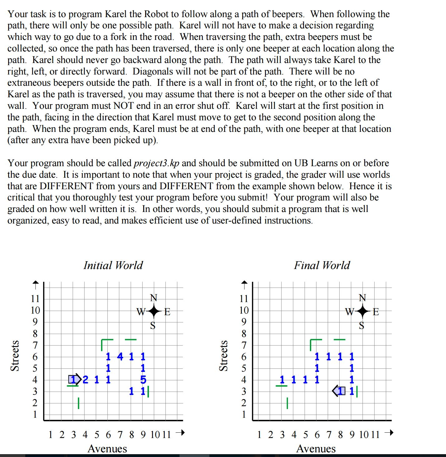 Your task is to program Karel the Robot to follow | Chegg.com