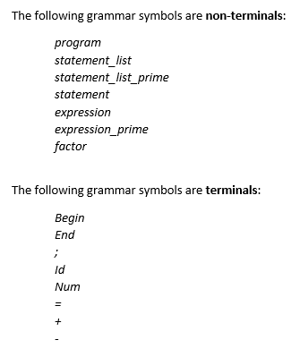 Solved Write the FIRST and FOLLOW sets for all the | Chegg.com
