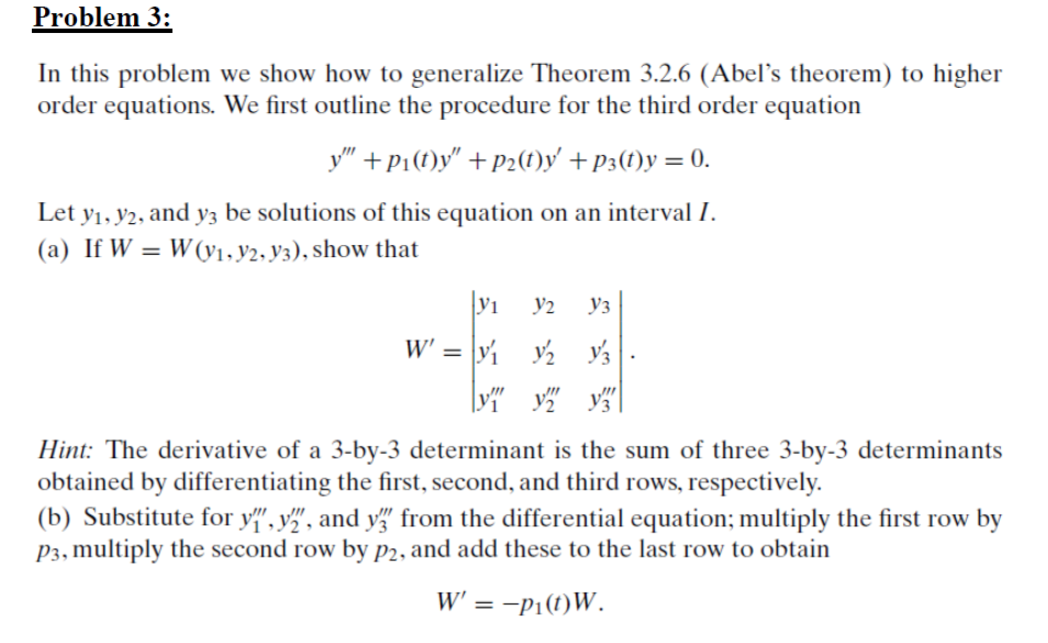 Solved In this problem we show how to generalize Theorem | Chegg.com