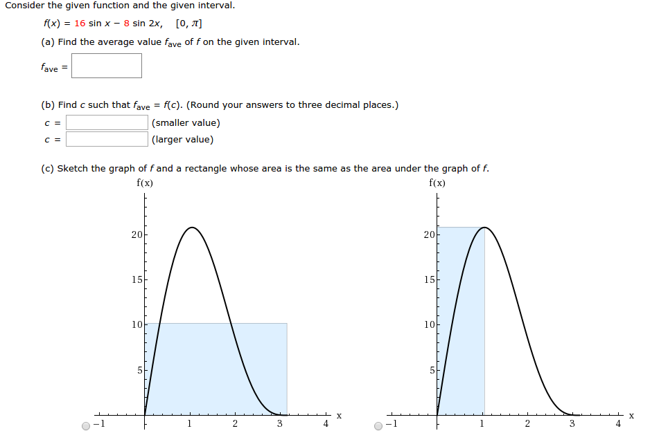 Solved Consider the given function and the given | Chegg.com