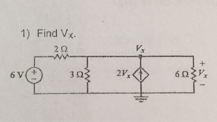 Solved find Vx. | Chegg.com