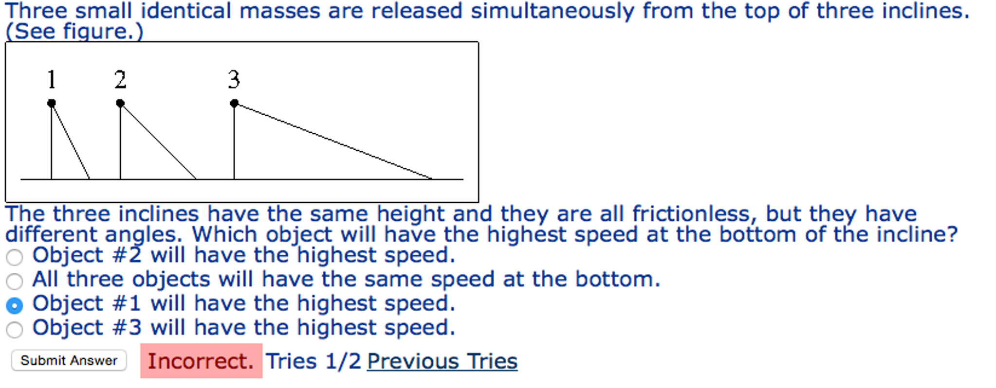 Solved Three small Identical masses are released | Chegg.com