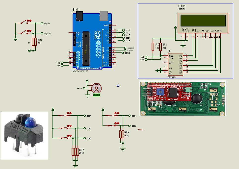 Solved LCD1 LM016し cap in POE1 cap out R9 1K 1K cap out cap | Chegg.com