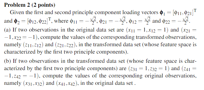 Problem 2 (2 points)Given the first and second | Chegg.com