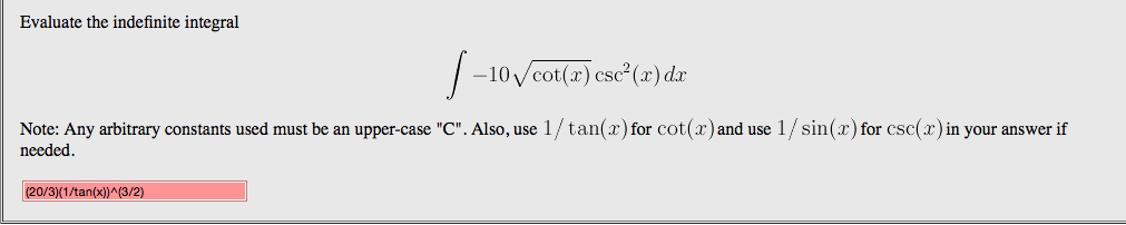 Solved Evaluate the indefinite integral integral | Chegg.com
