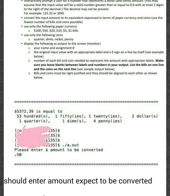 Solved Interactively prompt a user for a number that | Chegg.com