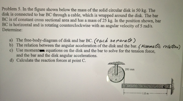 Solved In the figure shown below the mass of the solid | Chegg.com