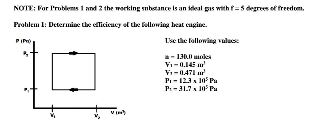 Solved Determine the efficiency of the following heat | Chegg.com