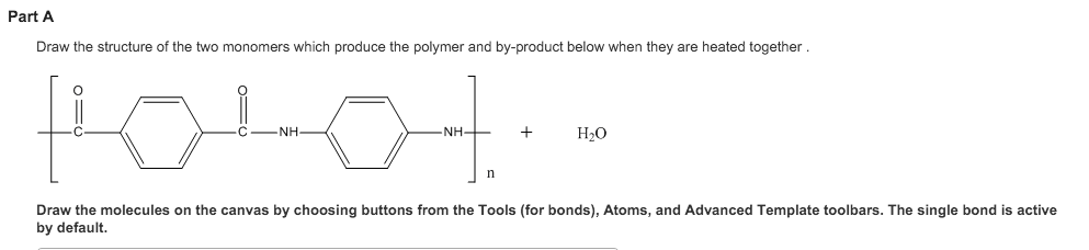 Solved Draw the structure of the two monomers which produce | Chegg.com