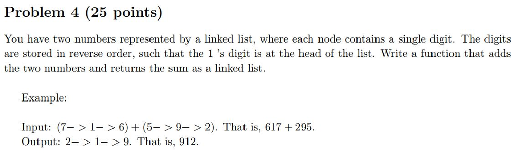 Solved Problem 4 (25 points) You have two numbers | Chegg.com