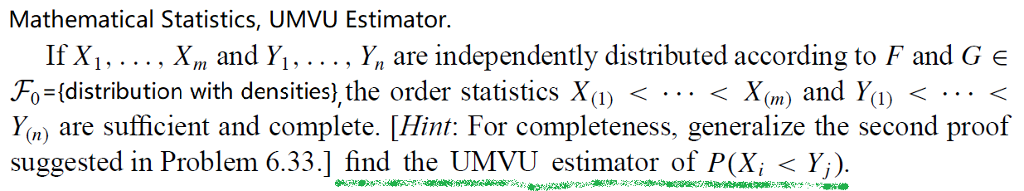 Mathematical Statistics, UMVU Estimator. IfXi. . Xm | Chegg.com