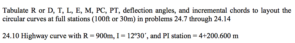 Solved Tabulate R or D, T, L, E, M, PC, PT, deflection | Chegg.com