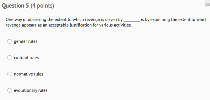 Solved Question 5 (4 points) One way of observing the extent | Chegg.com