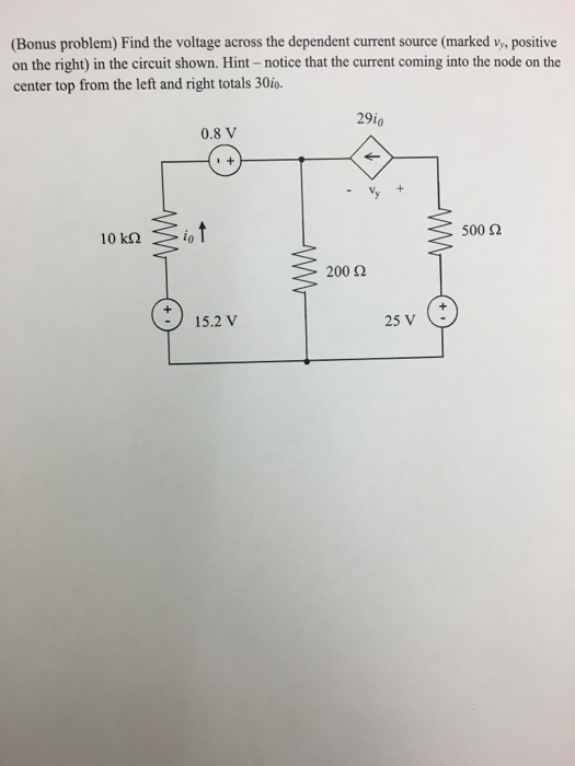 Solved Find the voltage across the dependent current source | Chegg.com