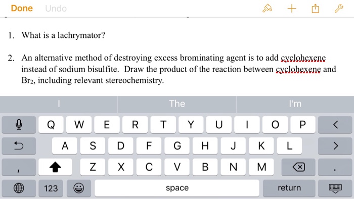 Solved What is a lachrymator? An alternative method of | Chegg.com