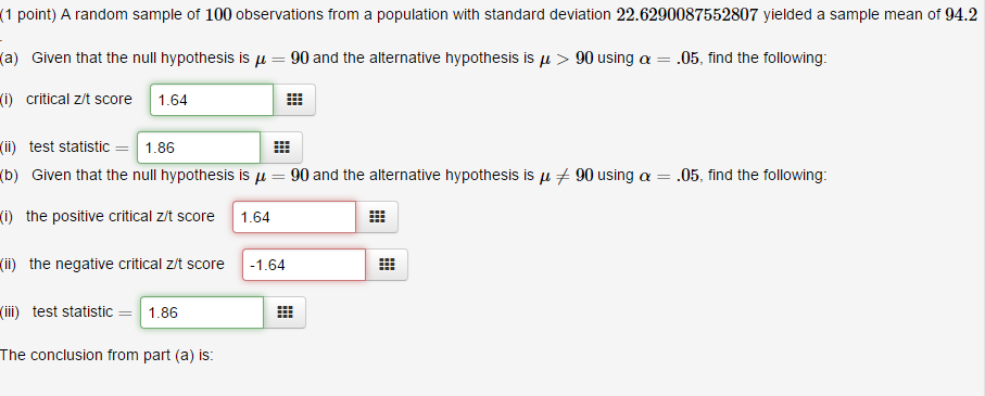 Solved A Random Sample Of 100 Observations From A Population