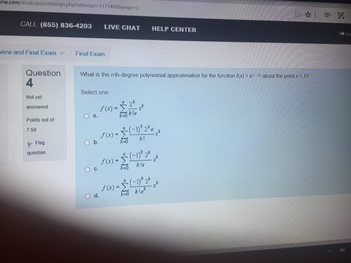 Solved What is the nth-degree polynomial approximation to | Chegg.com