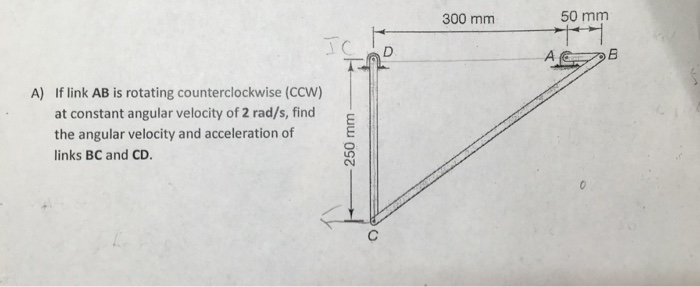 Solved If link AB is rotating counterclockwise (CCW) at | Chegg.com