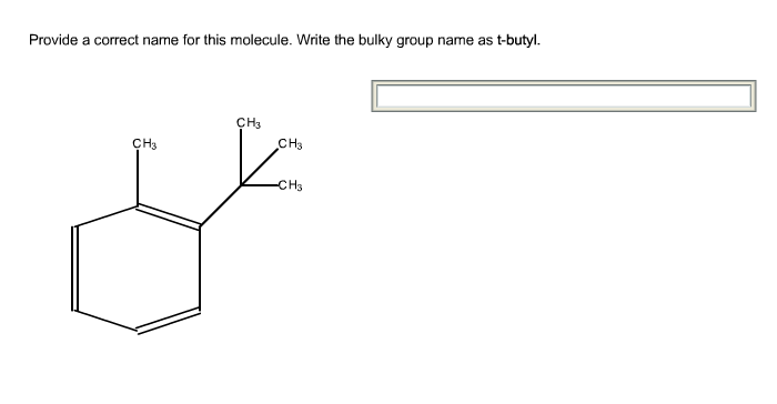 Solved Provide a correct name for this molecule. Write the | Chegg.com