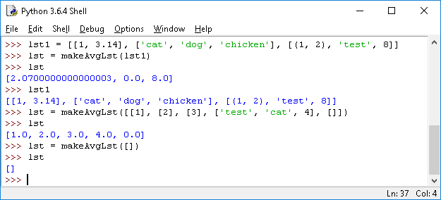 Solved Write a function thirdLst() that takes a | Chegg.com