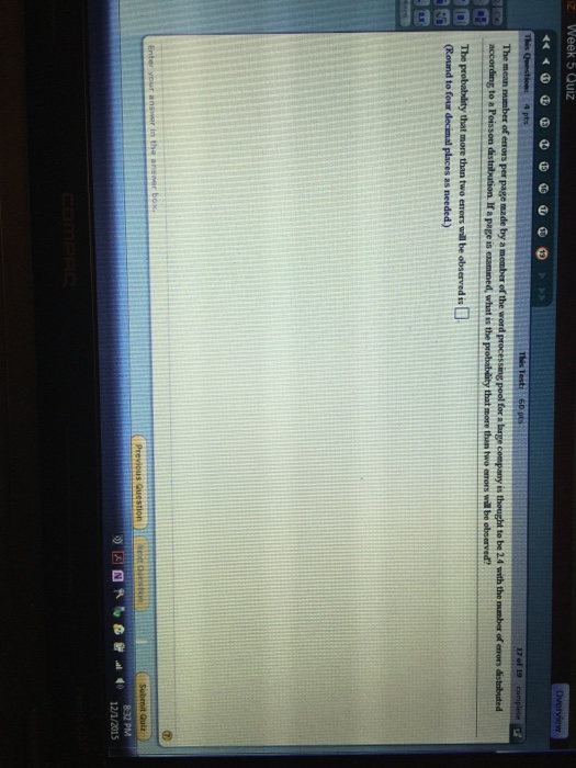 Solved The mean number of errors per page made by a member | Chegg.com