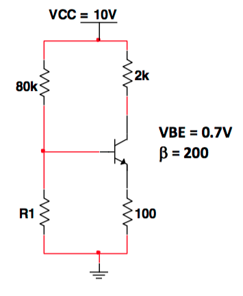 Solved Find ICQ and VCEQ of the circuit shown below when (a) | Chegg.com