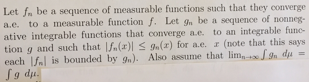 Solved Let Fn Be A Sequence Of Measurable Functions Such
