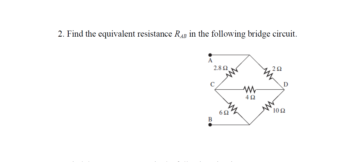 Solved Find the equivalent resistance RAB in the following | Chegg.com
