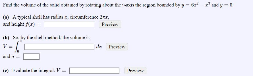 Solved Find the volume of the solid obtained by rotating | Chegg.com