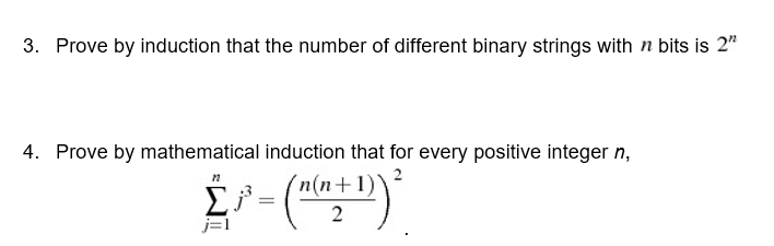 Solved Prove by induction that the number of different | Chegg.com