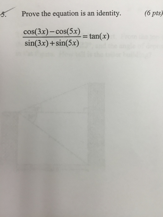 Solved Prove the equation is an identity.cos(3x) - | Chegg.com