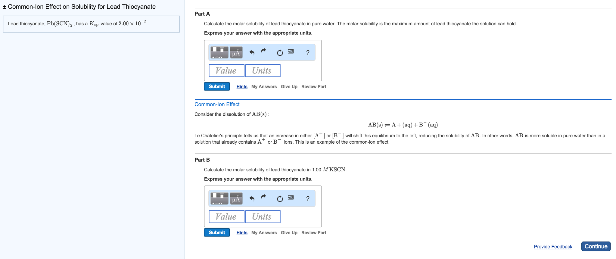 Solved Lead thiocyanate, Pb(SCN)_2, has aK_spvalue of 2.00 | Chegg.com