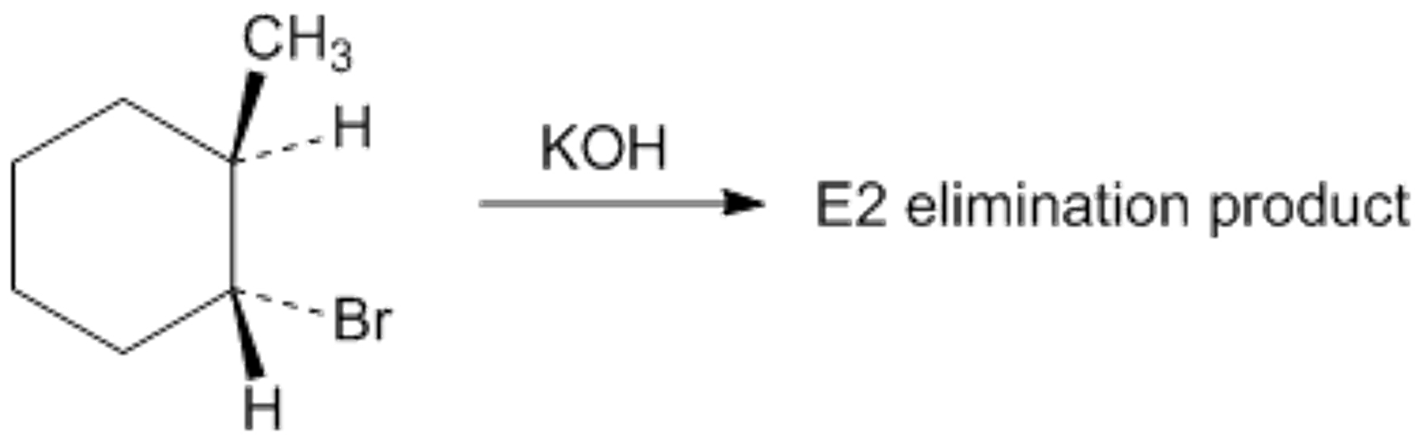 Solved CH Br KOH E2 elimination product | Chegg.com