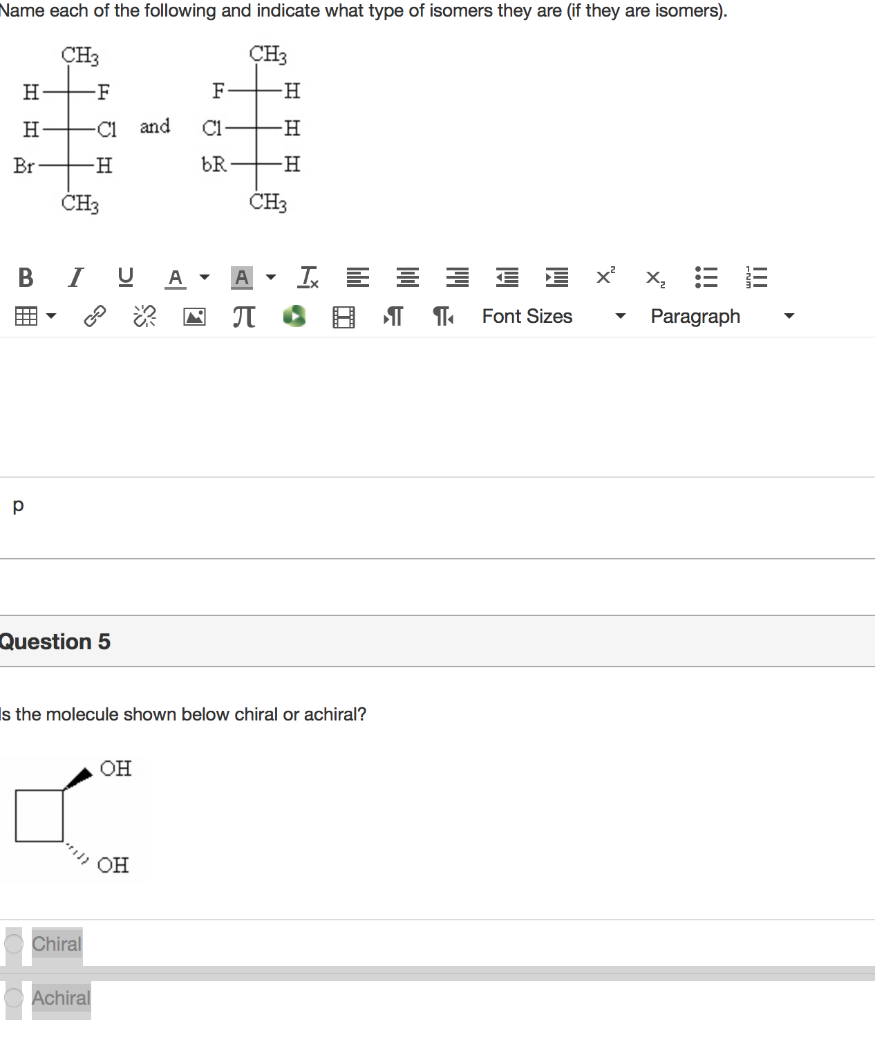 Solved Name the following molecules. Be sure to check for | Chegg.com