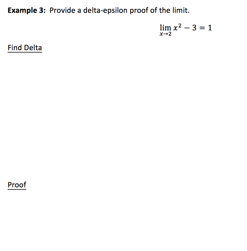 Solved Provide a delta-epsilon proof of the limit. lim_x | Chegg.com