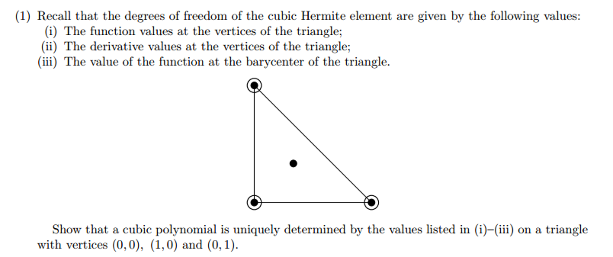 Recall that the degrees of freedom of the cubic | Chegg.com