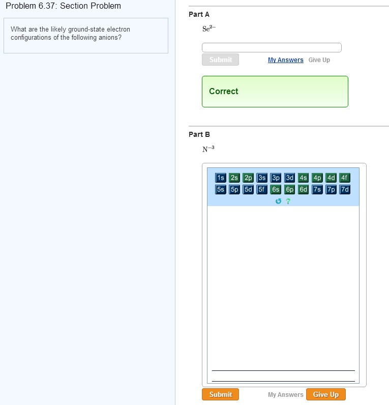 Solved What are the likely ground-state electron | Chegg.com