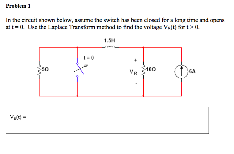 Solved Problem 1 In the circuit shown below, assume the | Chegg.com