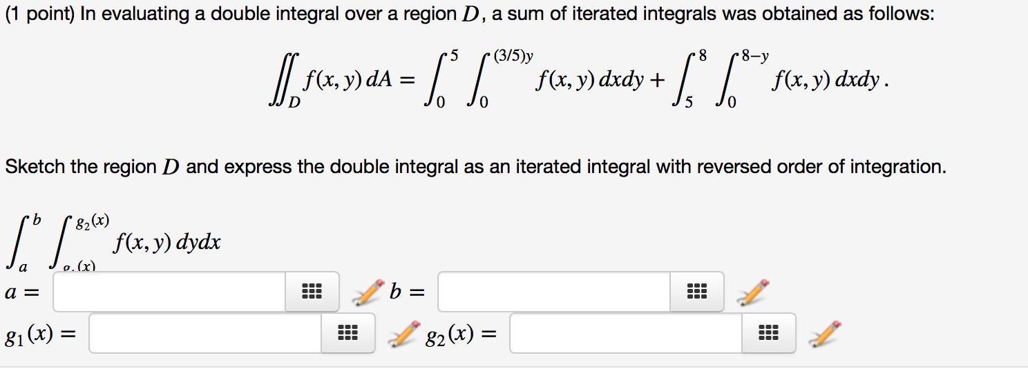 Solved ?9 Help! "In evaluating a double integral over a | Chegg.com