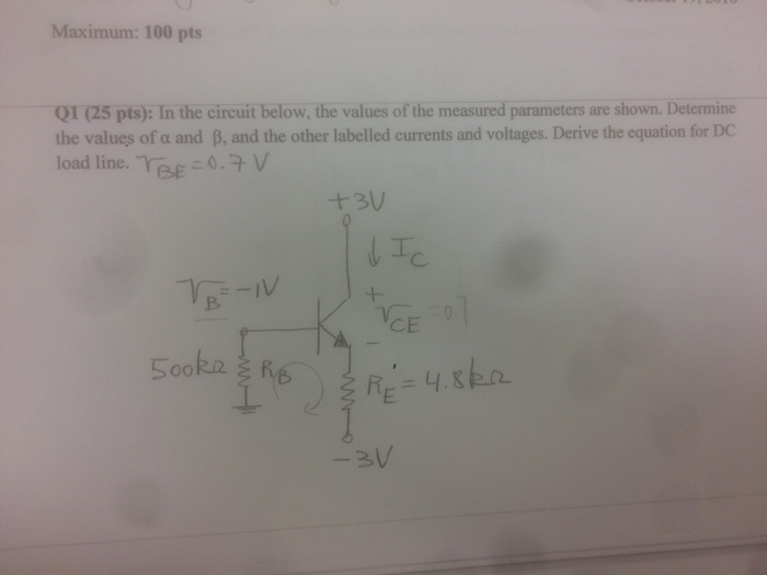 Solved In the circuit below, the values of the measured | Chegg.com